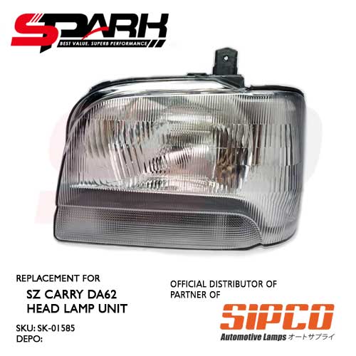 Head Lamp Headlight for Suzuki Every Carry Multicab Suzuki DA62 DA62T ...