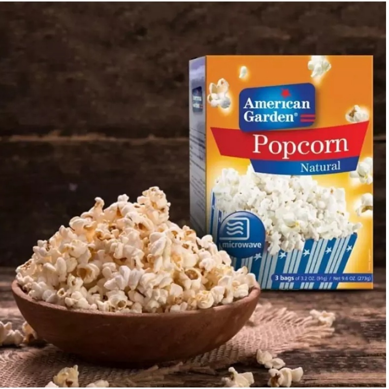 American Garden Popcorn (Hot Spicy) - Microwaveable Popcorn 3 bags x 3 ...