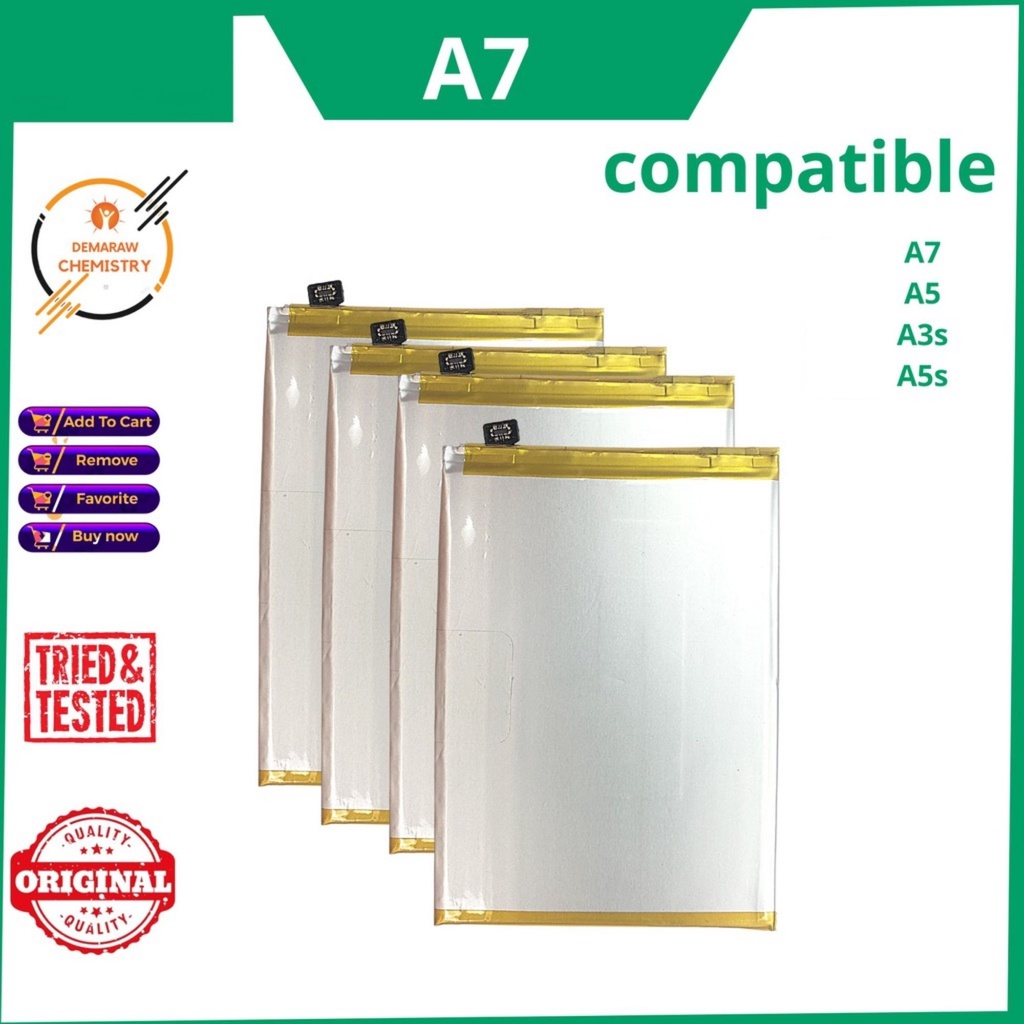 Oppo A7 battery 100% Original Genuine mode; BLP673 | Lazada PH