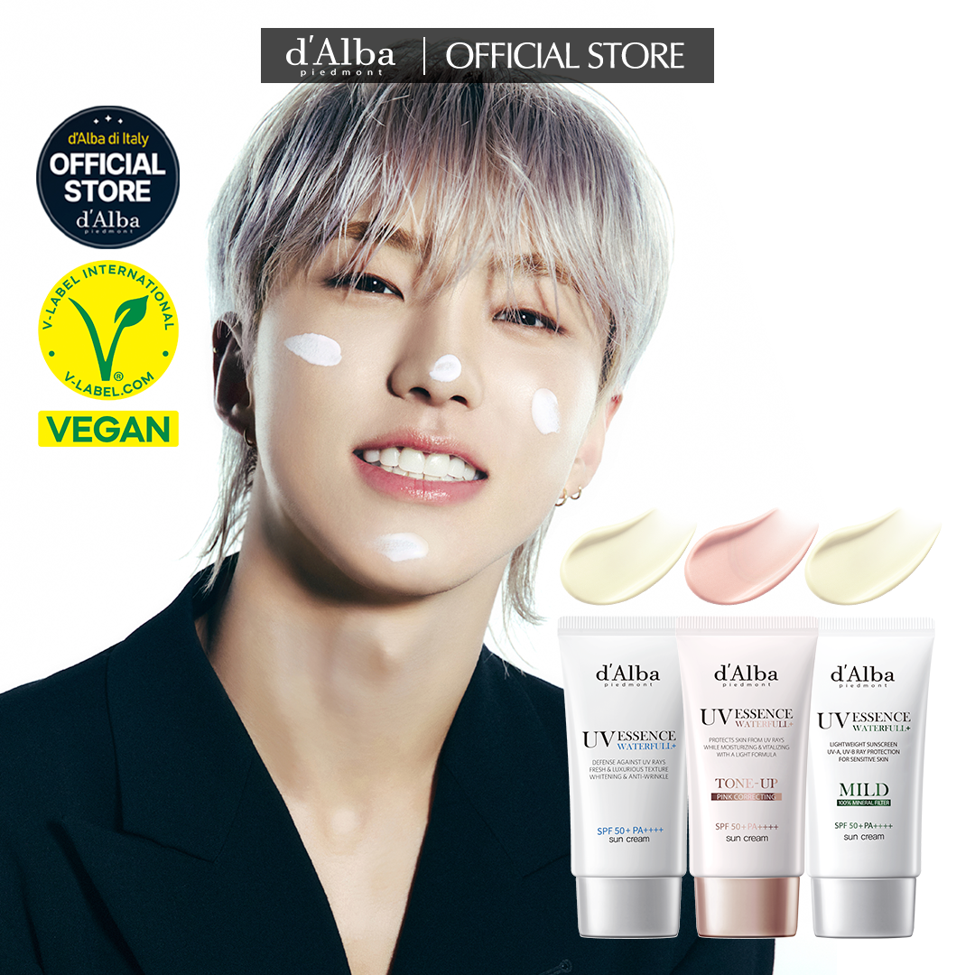 [D'ALBA OFFICIAL] Waterfull Essence & Mild & Tone-up Sunscreen Series ...