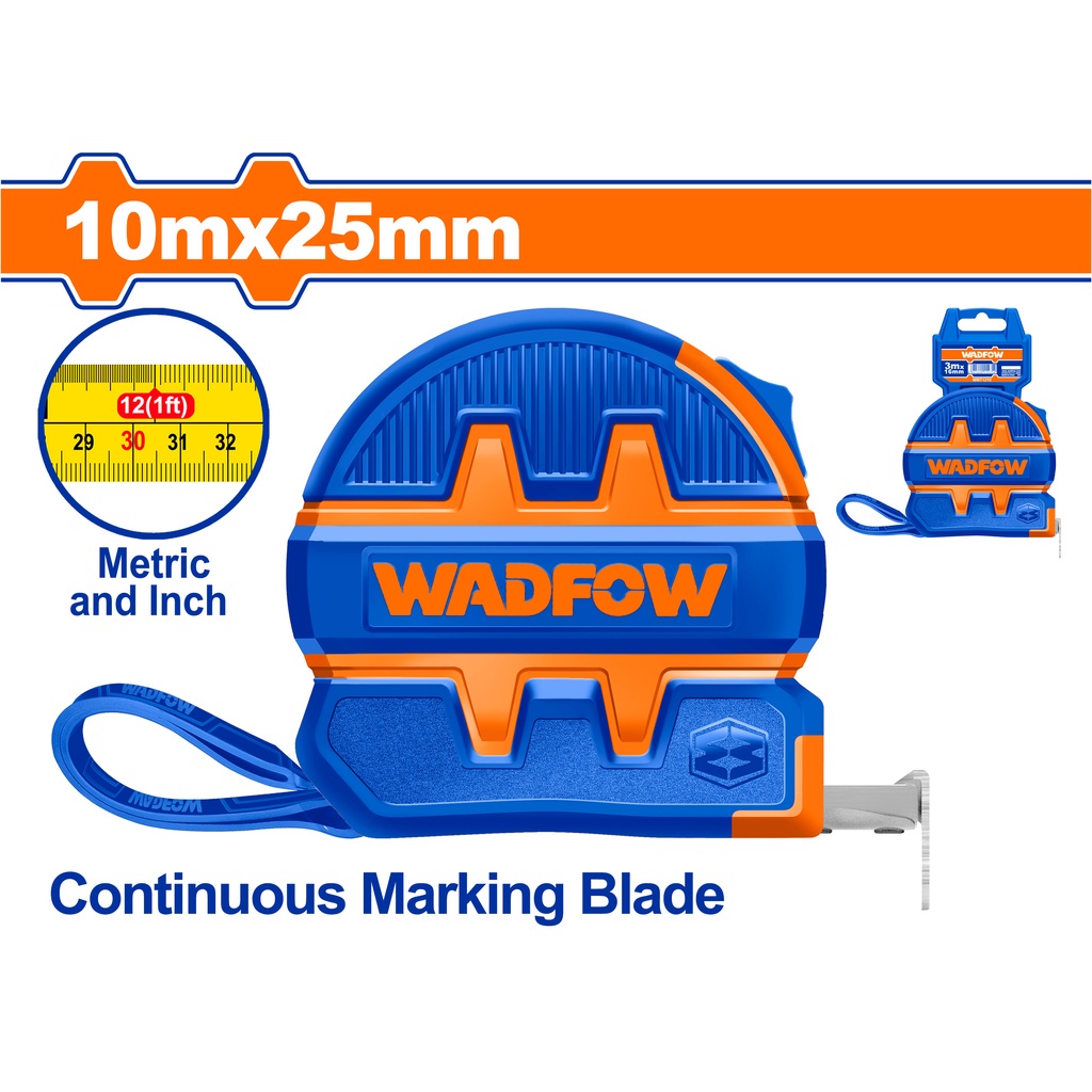 WADFOW Tools Original Steel Measuring Meter Tape Measure w/ Unique ...