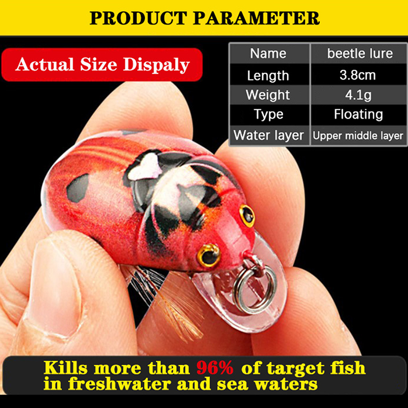 New Artificial Beetle Fishing Bait Insect Fishing Lures Sea beetit ...