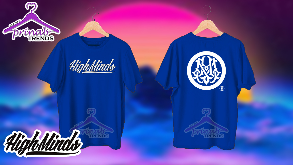 HIGH MINDS FRONT & BACK COTTON ROUND NECK TSHIRT (UNISEX) w/ FREEBIES ...