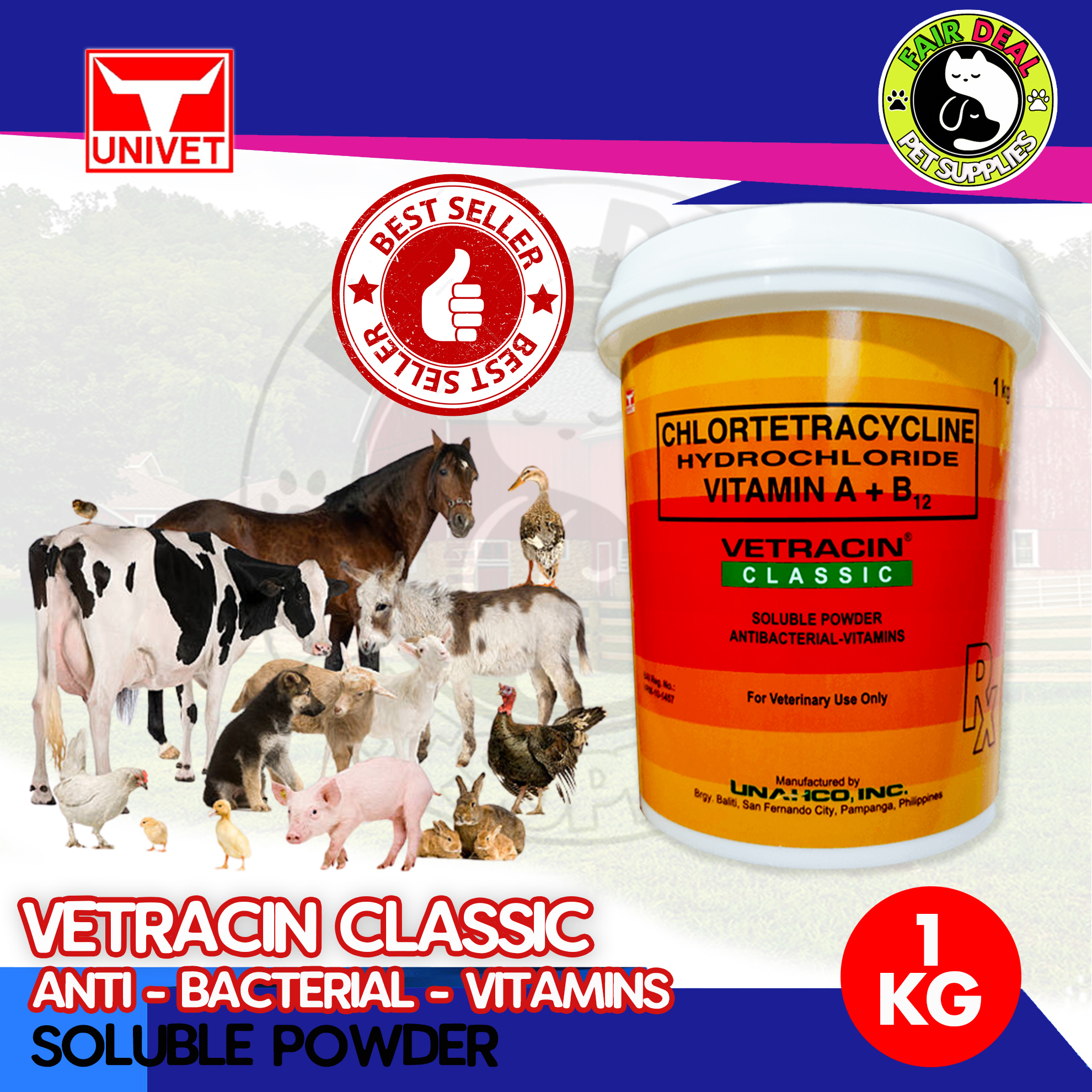 Vetracin Classic Anti-Bacterial / Vitamins 1kg | Lazada PH