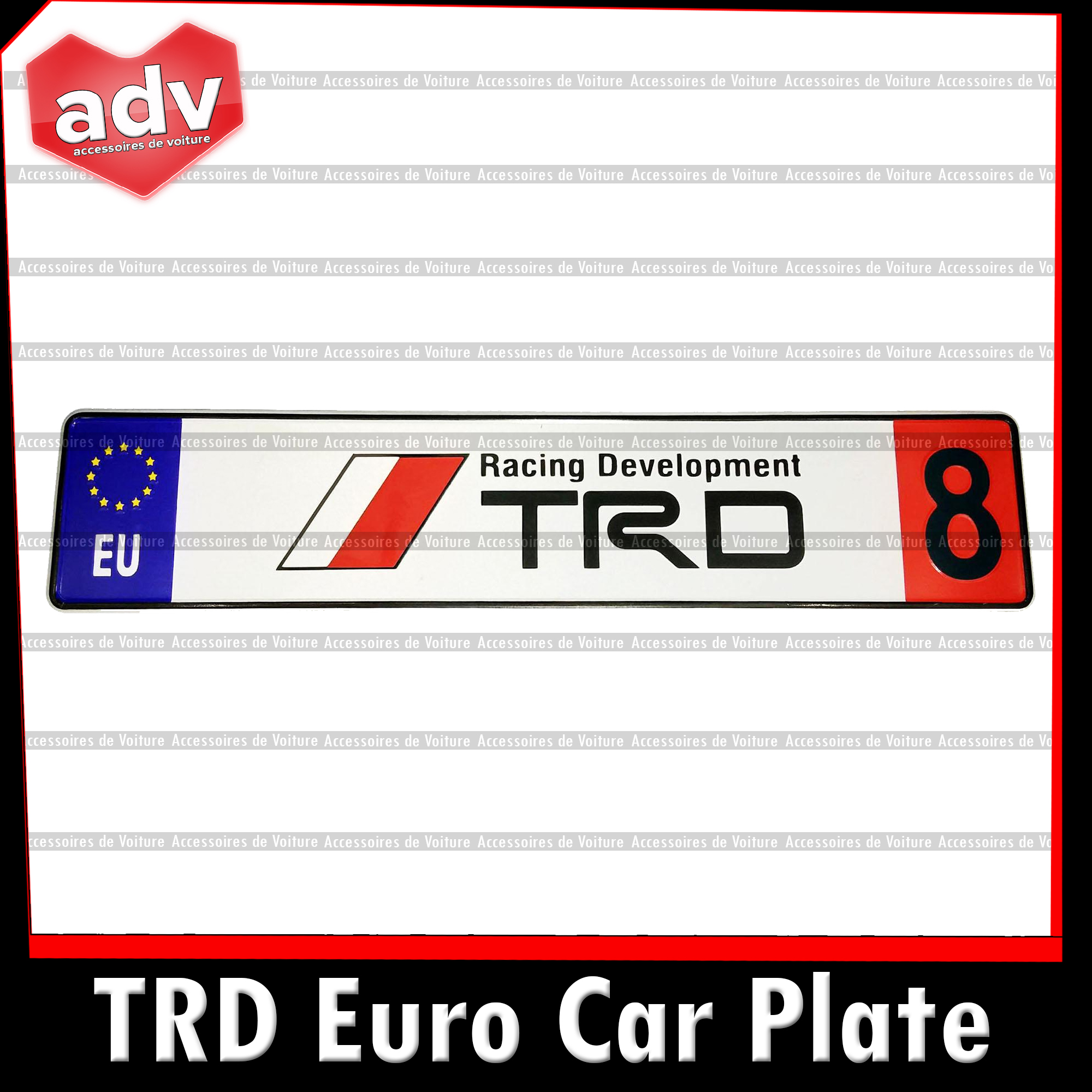 TRD Euro Car Plate | Lazada PH
