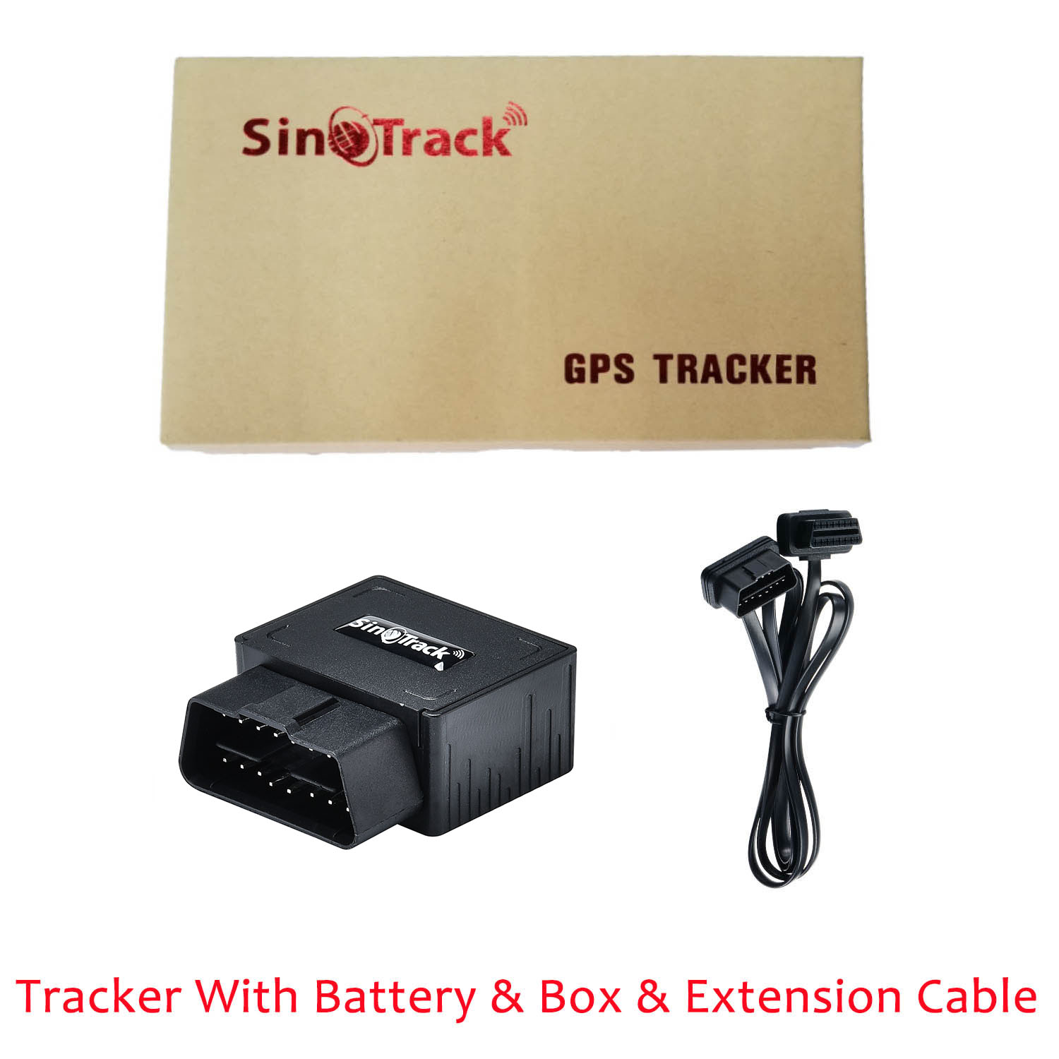 SinoTrack OBD II GPS Tracker 16PIN OBD Plug Play Car GSM OBD2 Tracking ...