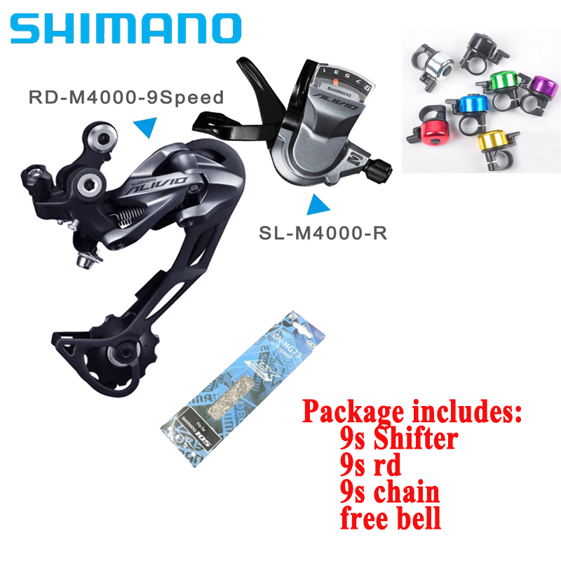 Shimano Alivio M4000 9 Speed Shifter Groupset livio RD Shifter 9Speed ...