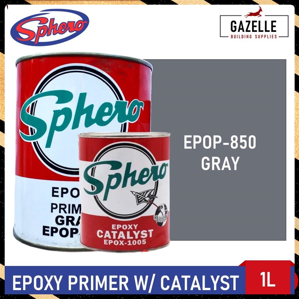 Sphero Epoxy Primer w/ Catalyst White / Red Oxide / Black - 1L | Lazada PH