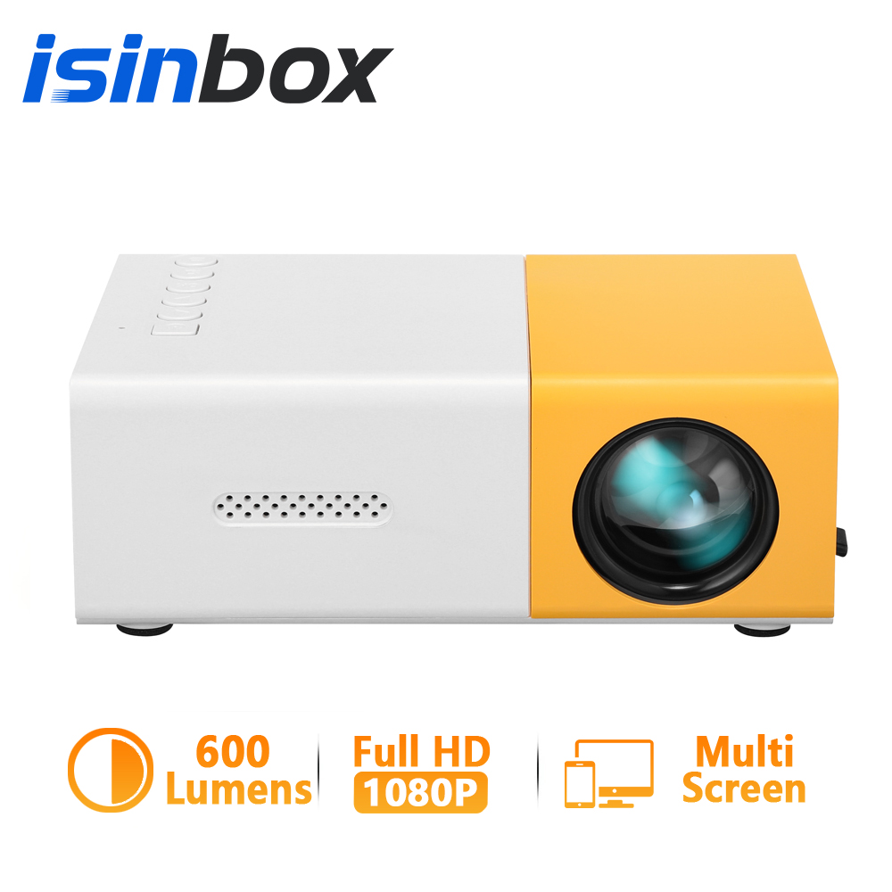iSinbox YG-300 Micro Mini HD Projector 1080P Home LED Portable Small ...