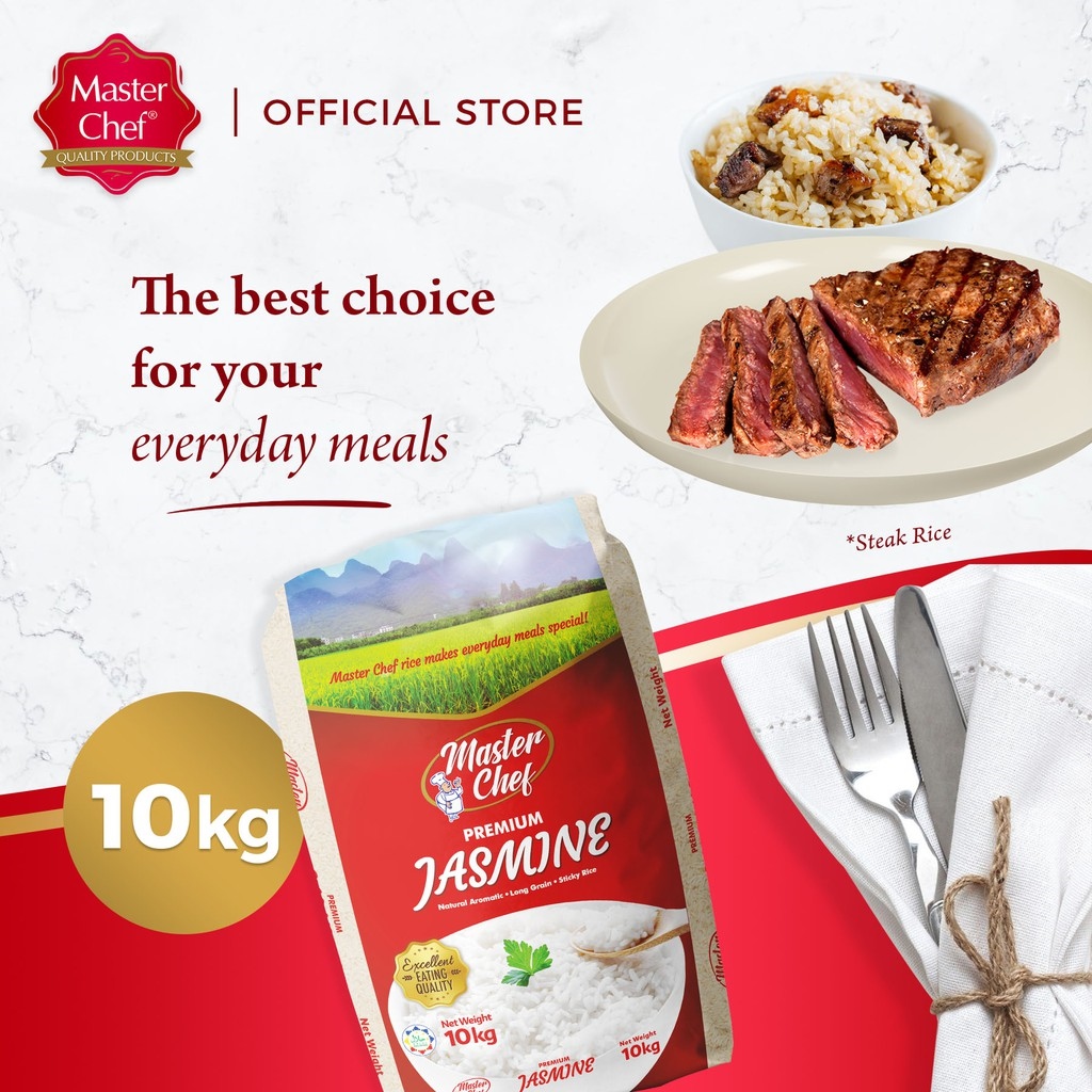 Master Chef Premium Jasmine Rice 10kg (5 Broken) | Lazada PH