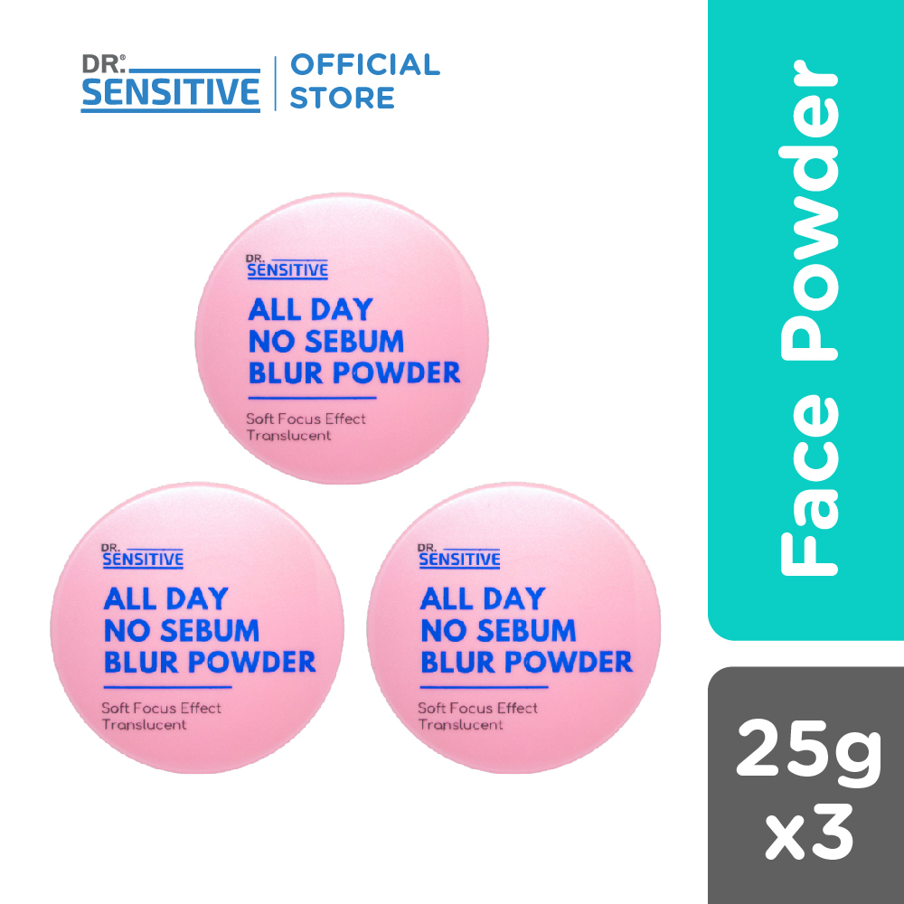 Set of 3 - Dr. Sensitive All Day No Sebum Blur Powder 25g | Lazada PH