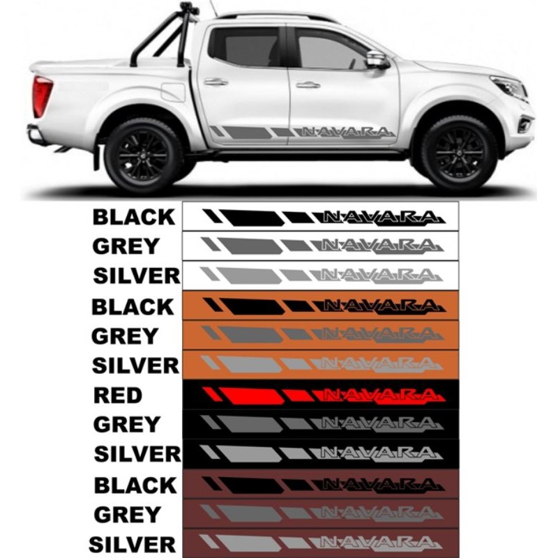 Nissan Navara Side Body Decals sticker for any model 2pcs | Lazada PH