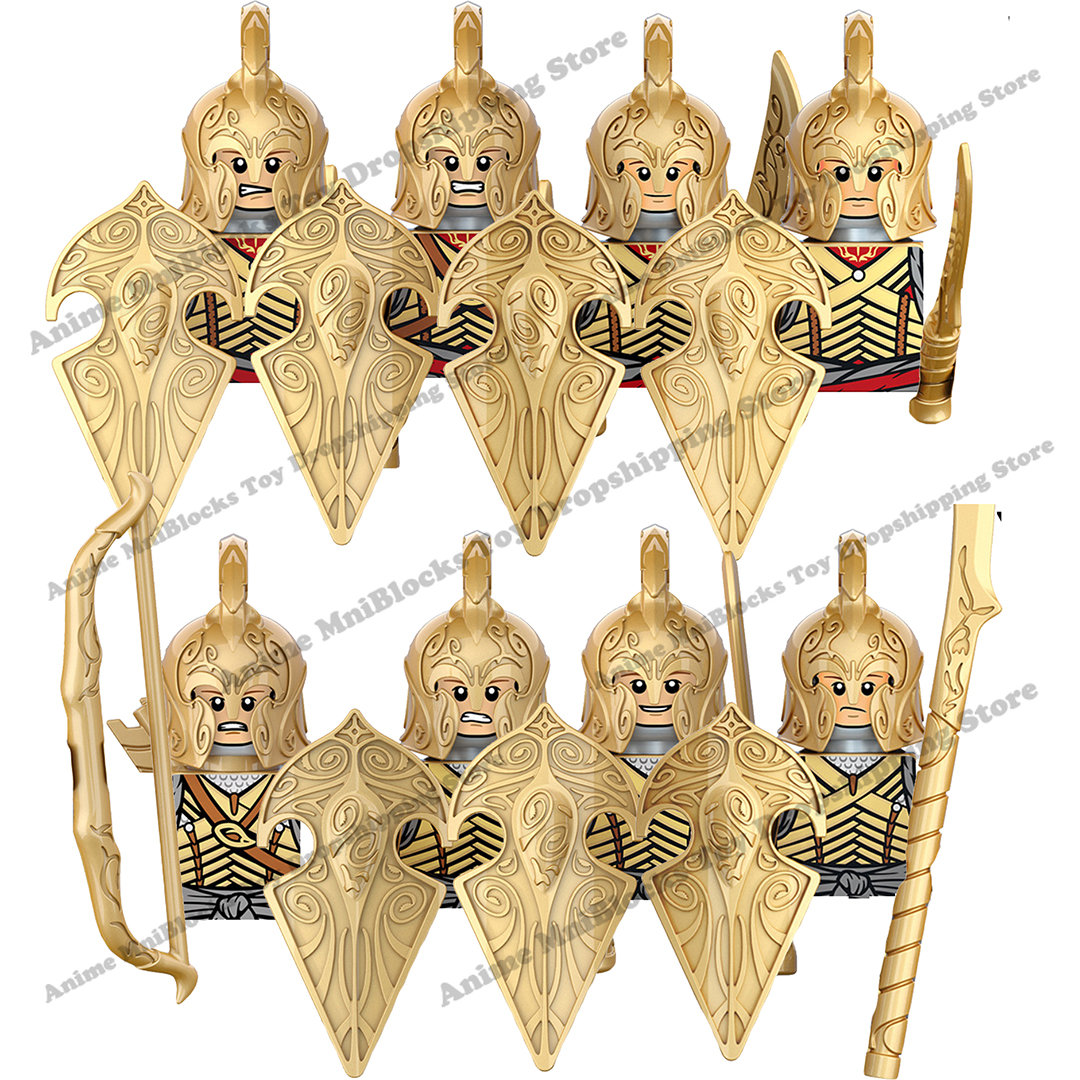 Anime Movies bricks Sets Lord Rings Elf Orcs Army Gandalf Dwarf Rohan ...