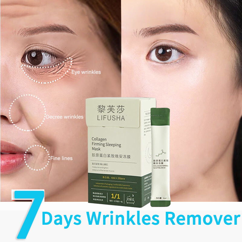 LIFUSHA Collagen Jelly Sleeping Mask Anti-aging anti-wrinkle Muscle ...