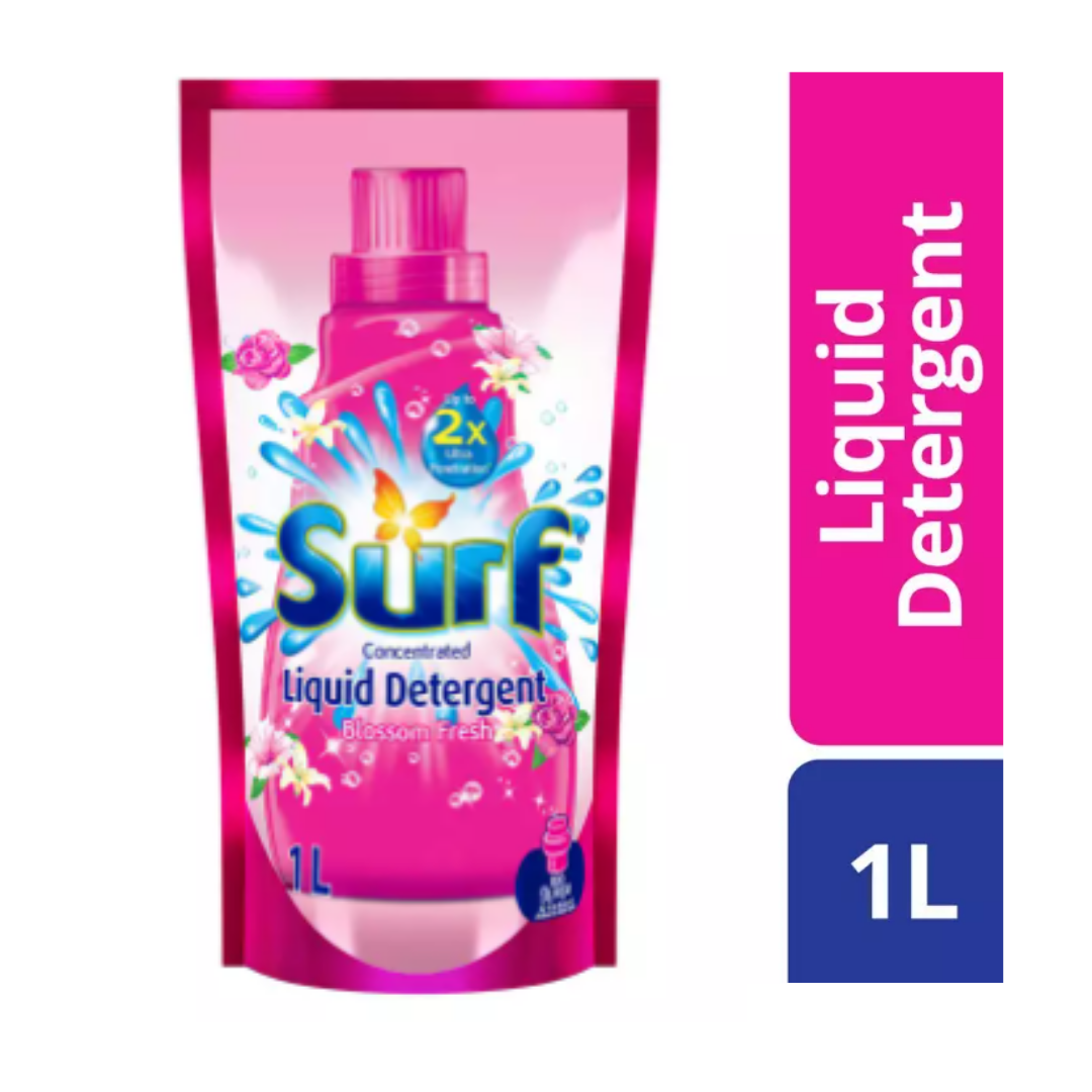 Surf Liquid Detergent Blossom Fresh 1L Pouch | Lazada PH