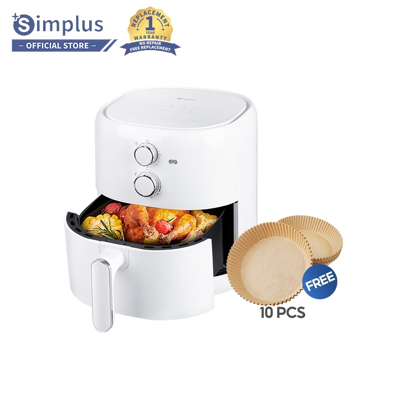 Simplus 4.5L 5.5L Air Fryer 1300W/1500W Strong Power Multi function ...