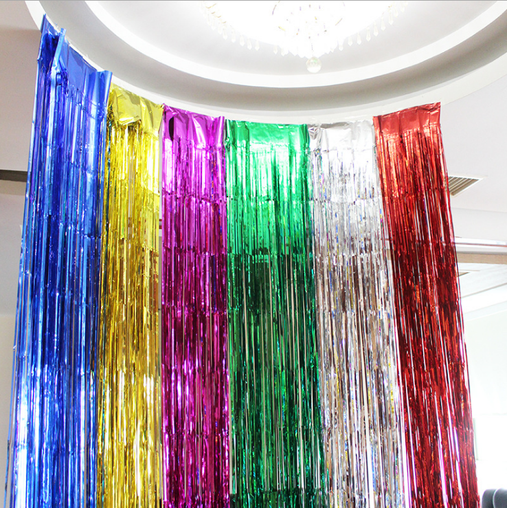 Metallic Foil Curtain Backdrop | Lazada PH