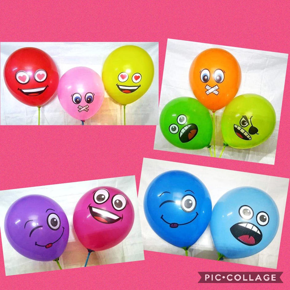 anCAssorted Color Emoji / Smiley / Emoticon Balloons Birthday ...