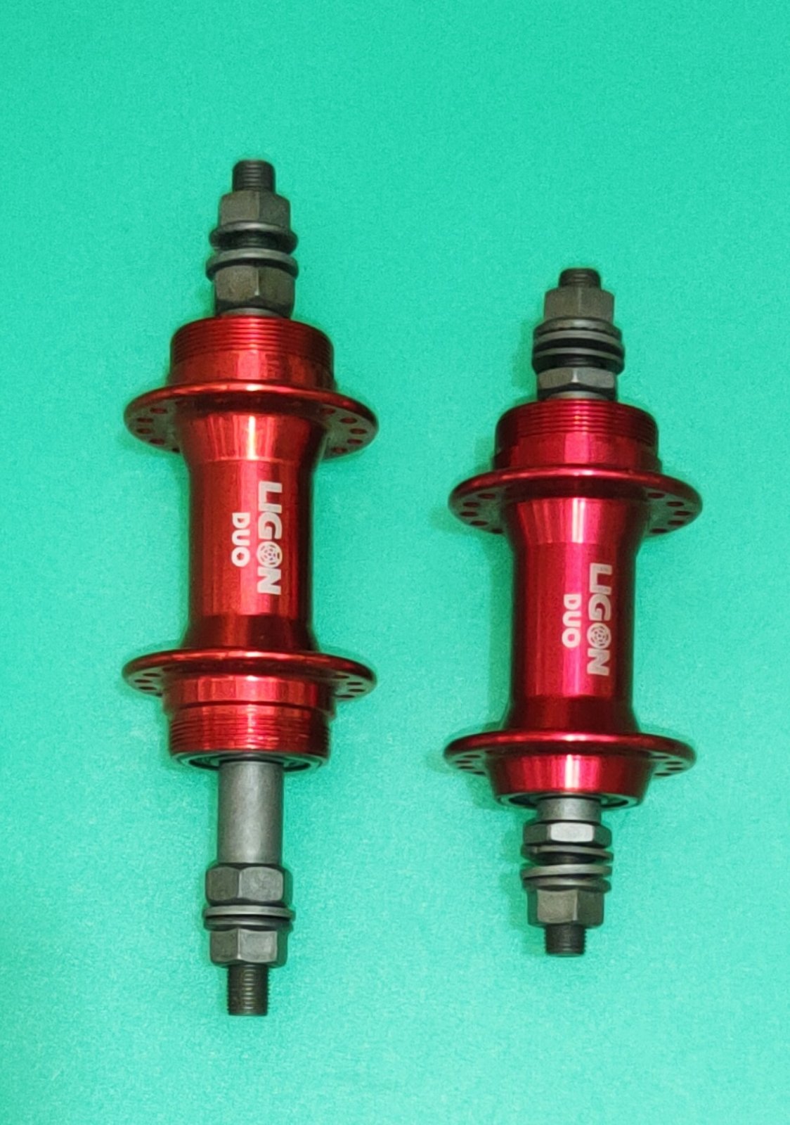 LIGON ALLOY Bike Hubs Set Nut Type Front and Rear Hub for Universal ...