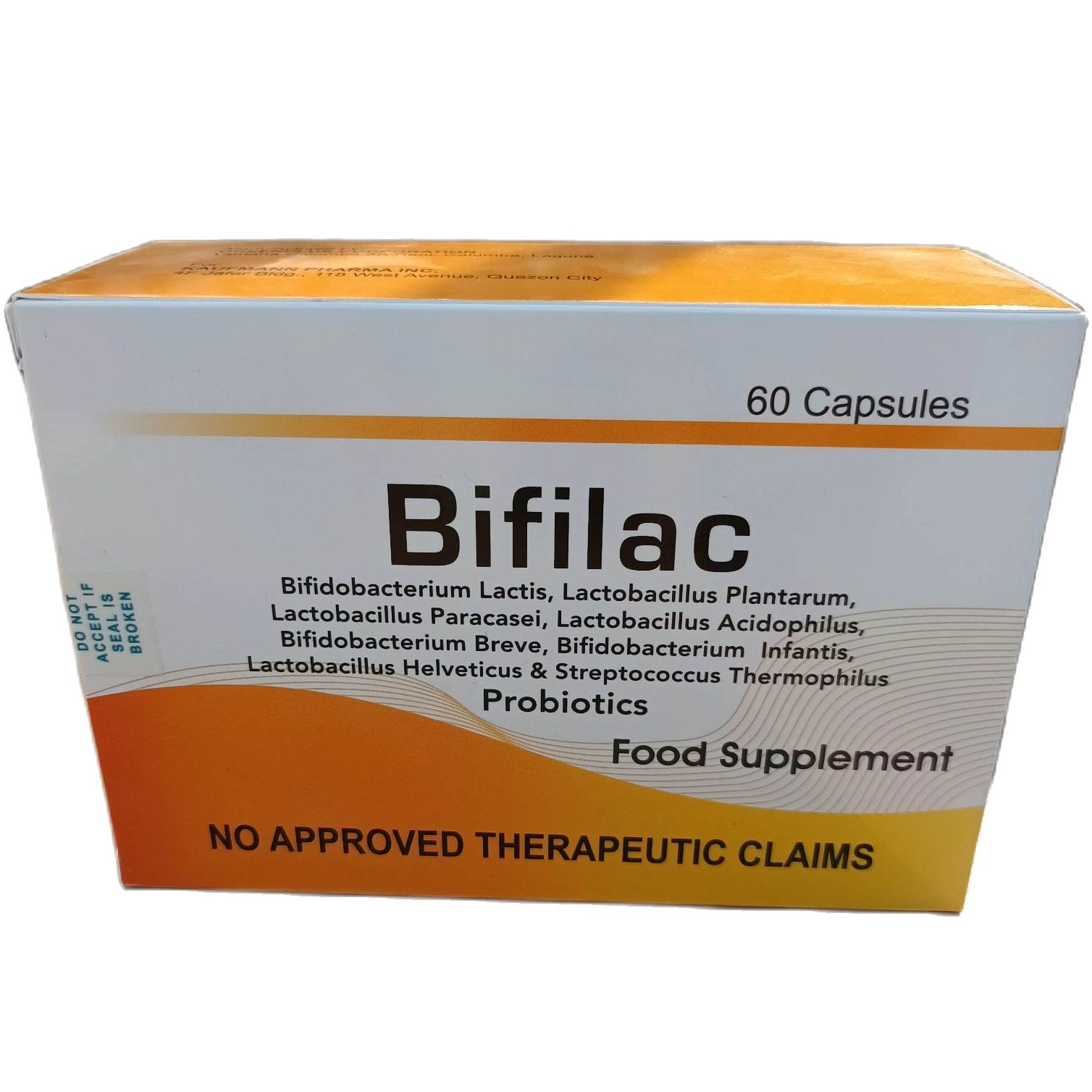 Bifilac Probiotics Food Supplement 60 capsules | Lazada PH