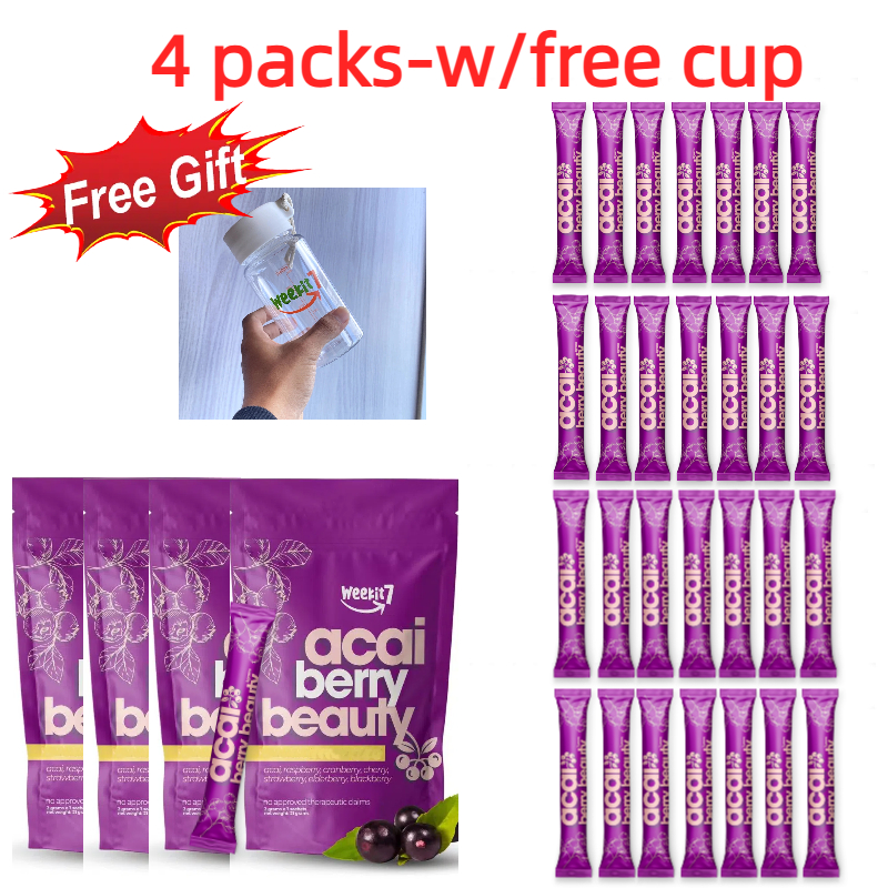 Weekit7 Organic Acai Powder Anti-Aging Strawberry Cherry And Other 7 in ...