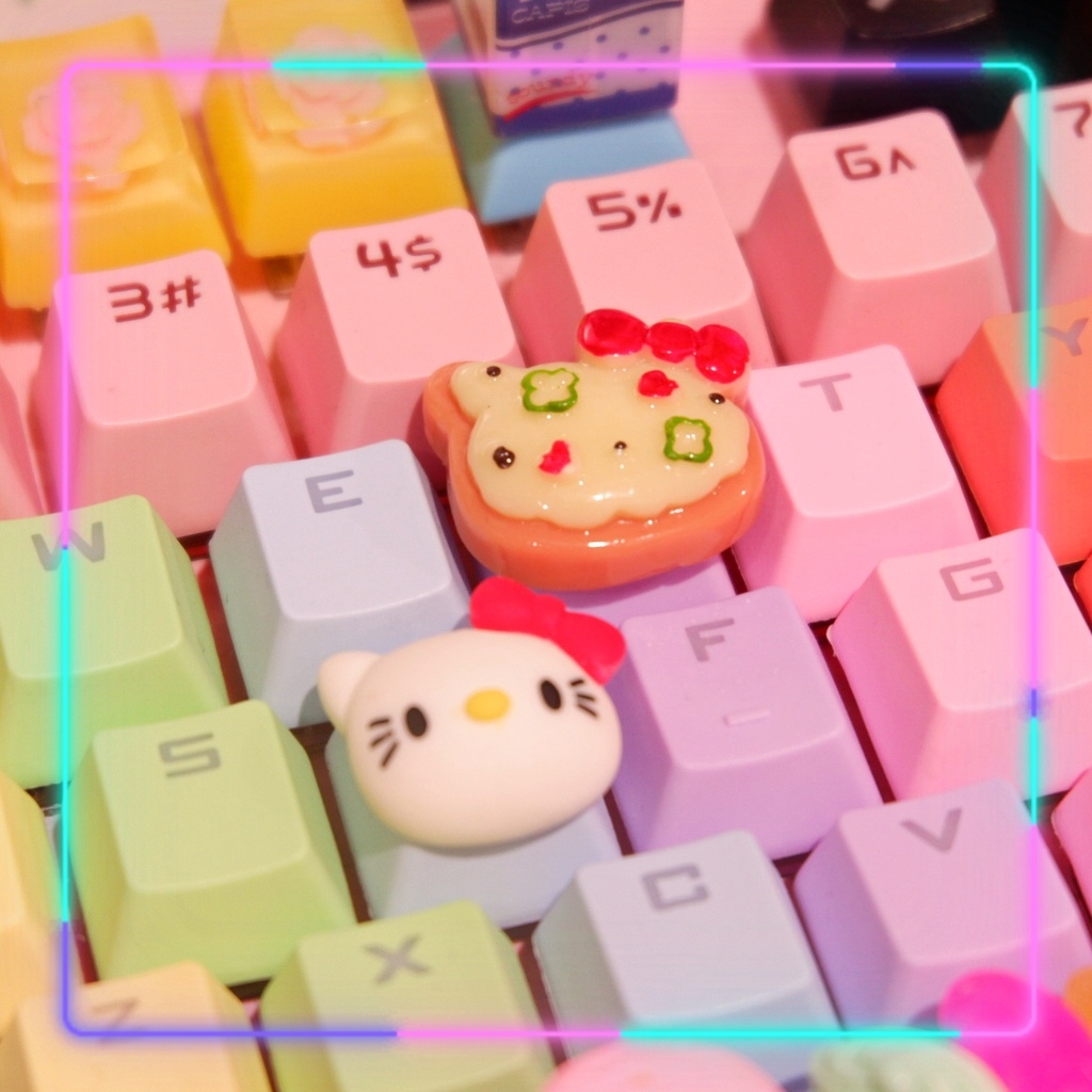 Hello Kitty Artisan Kawaii Keycaps for Mechanical Keyboard | Lazada PH