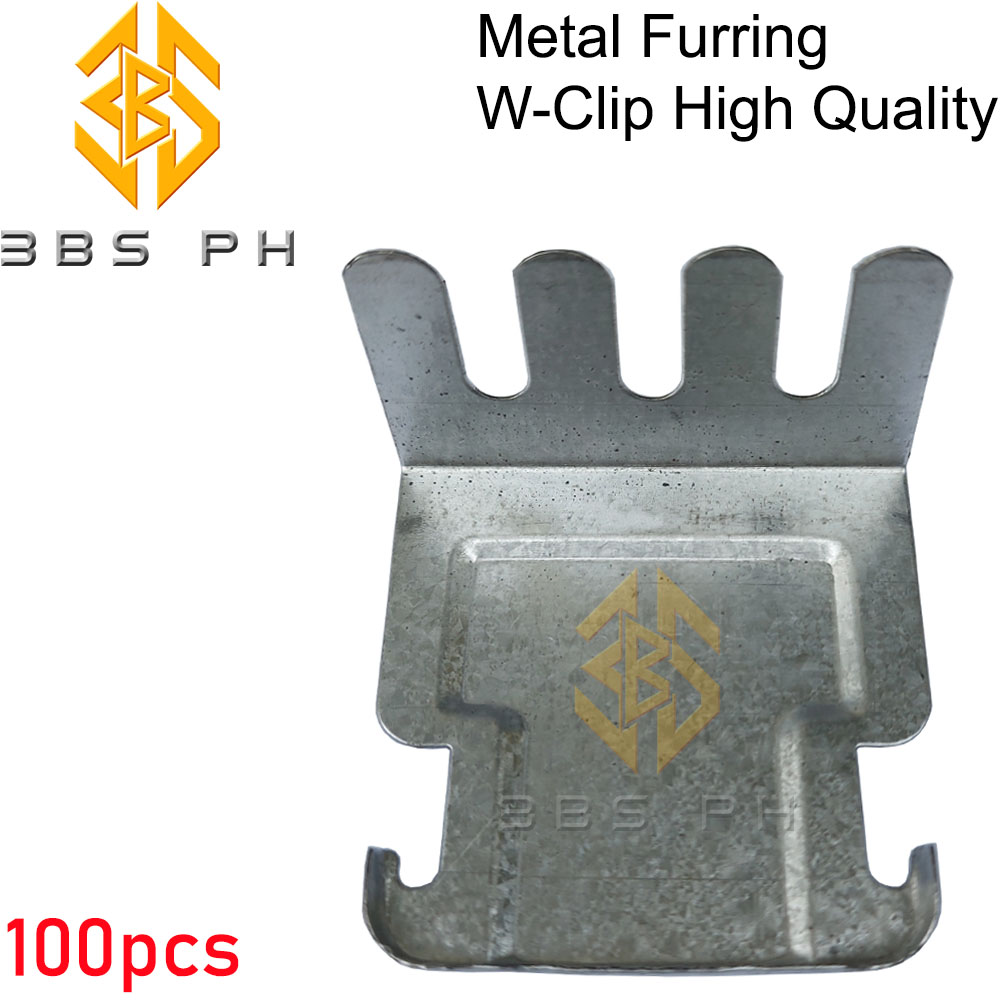 Metal Furring W Clip Heavy Duty High Quality (100pcs) I 3BS | Lazada PH