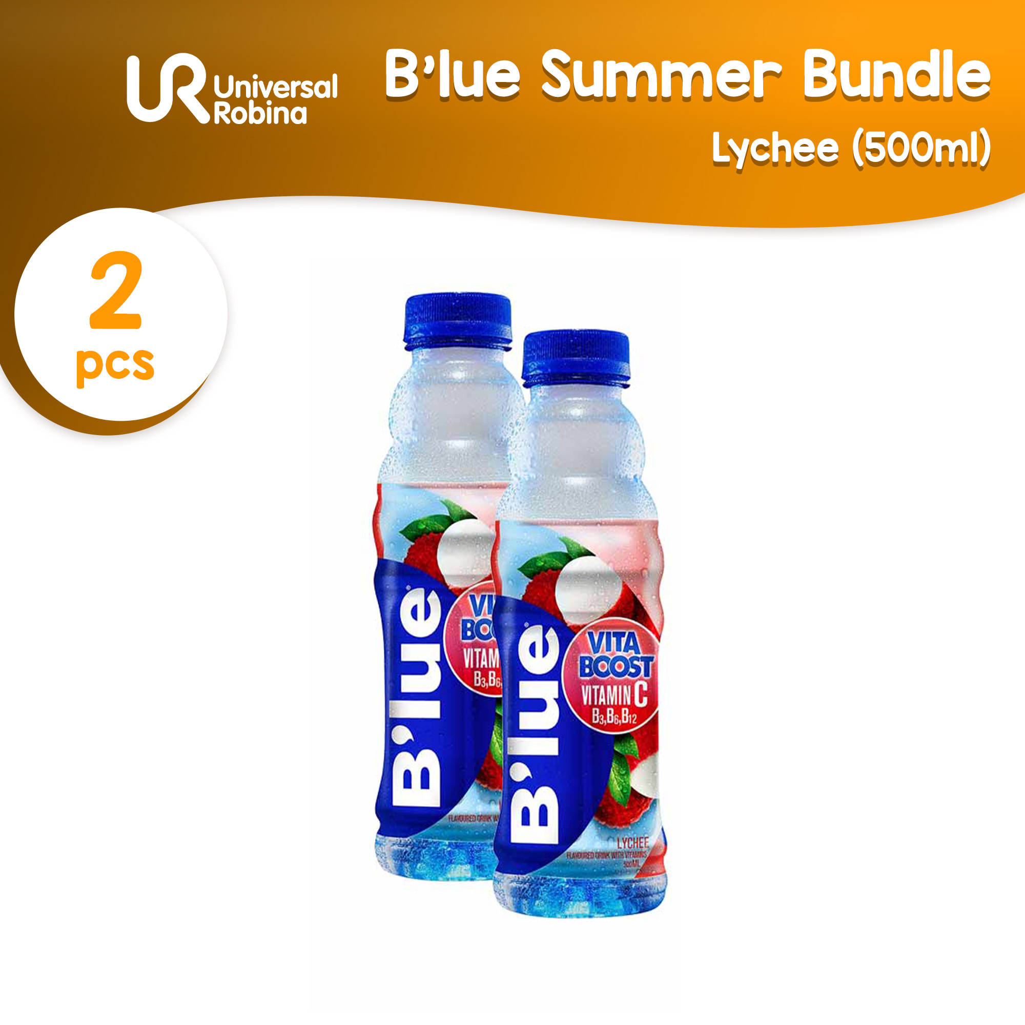 B'lue Lychee Flavored Vitamin Drink (500ml) Summer Bundle | Lazada PH