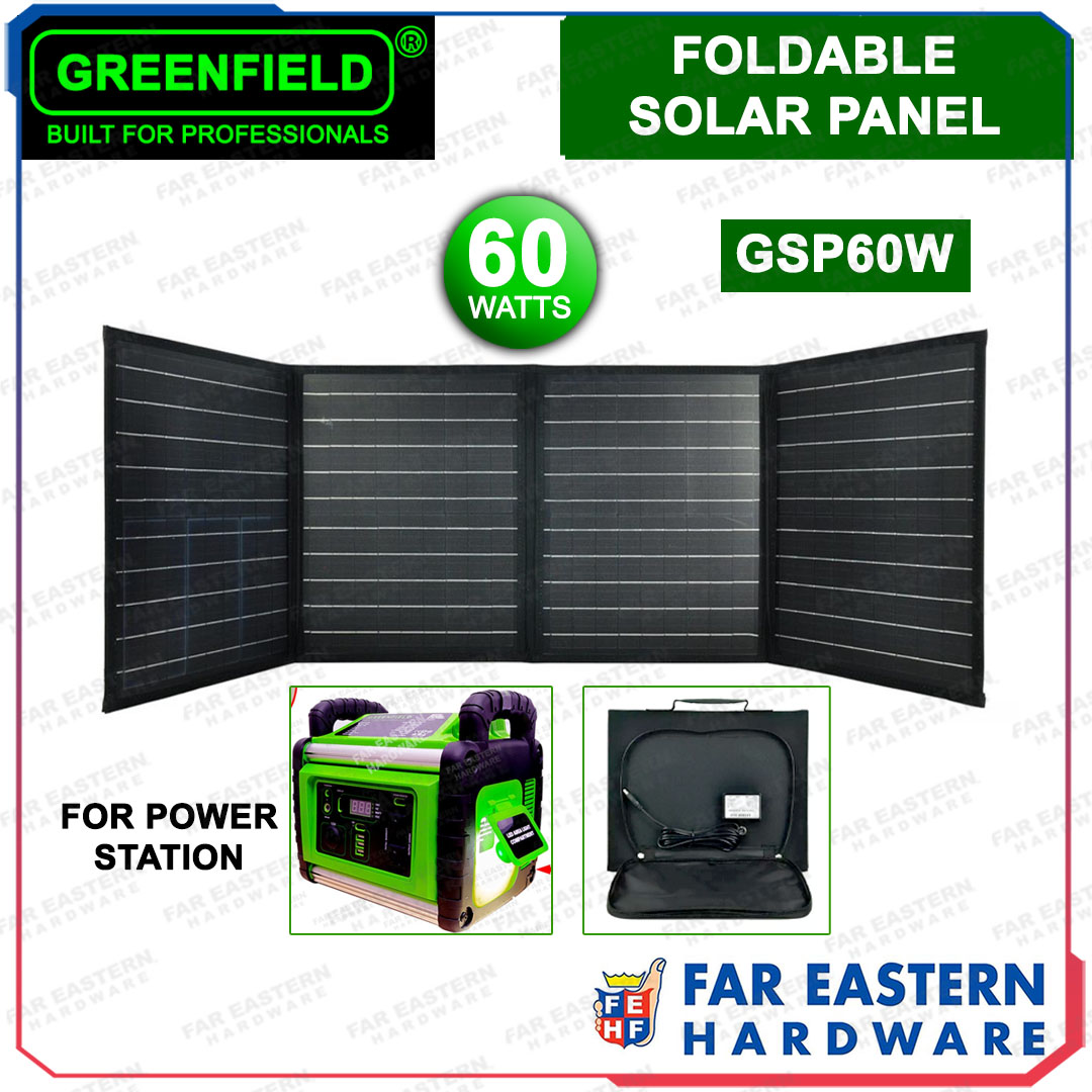 GREENFIELD Foldable Solar Panel 60W for Power Station GSP60W ...