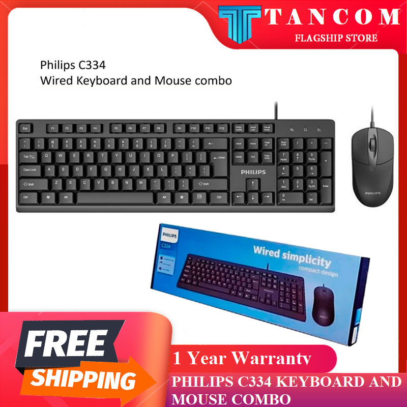 Philips C334 USB Keyboard & Mouse Combo | Lazada PH