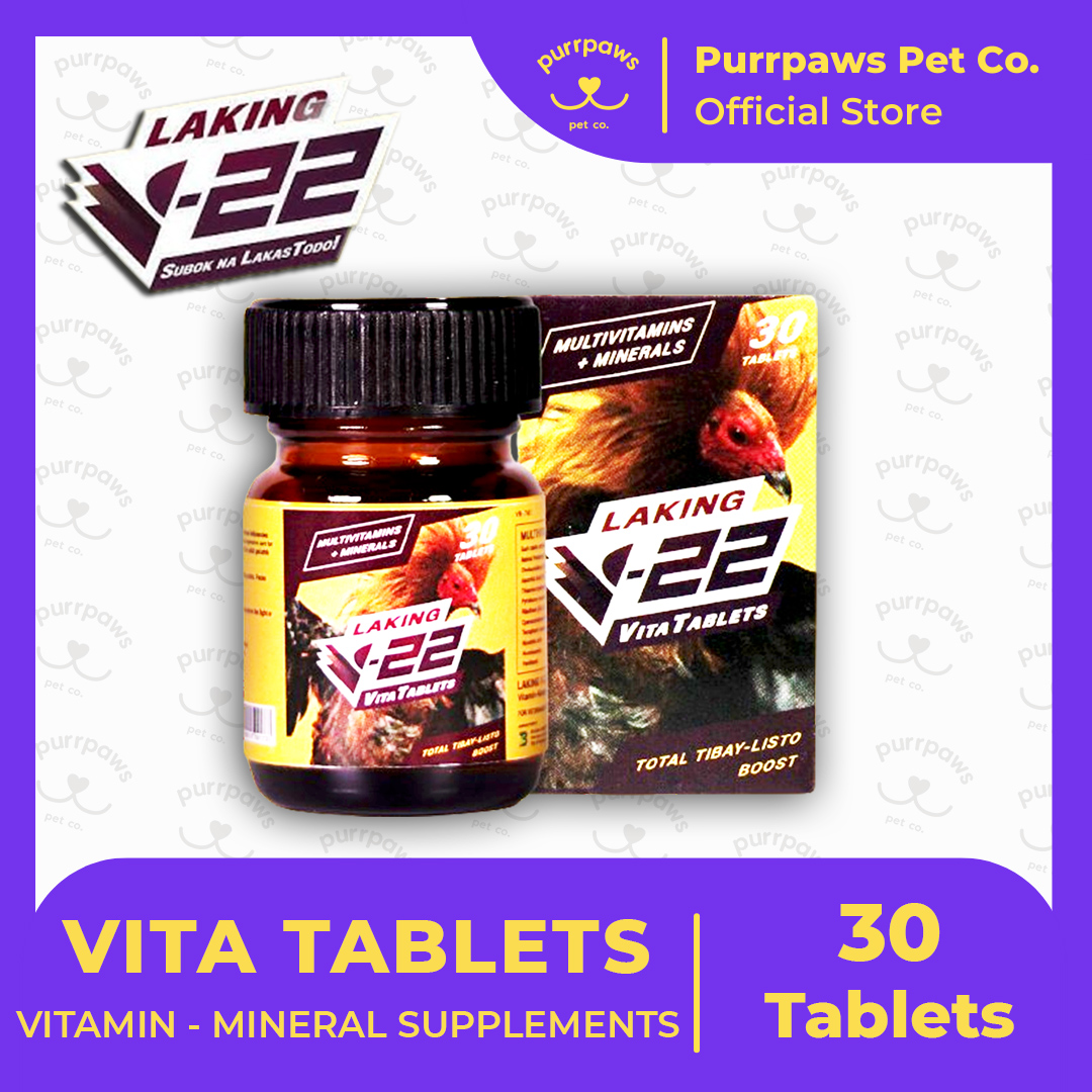 Laking V-22 Vita Tablets Multivitamins + Minerals (30 tablets per bottle) | Lazada PH