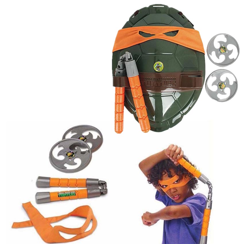 Ninja turtles Toys Weapon Turtle shell kit for Kids Halloween Cosplay ...