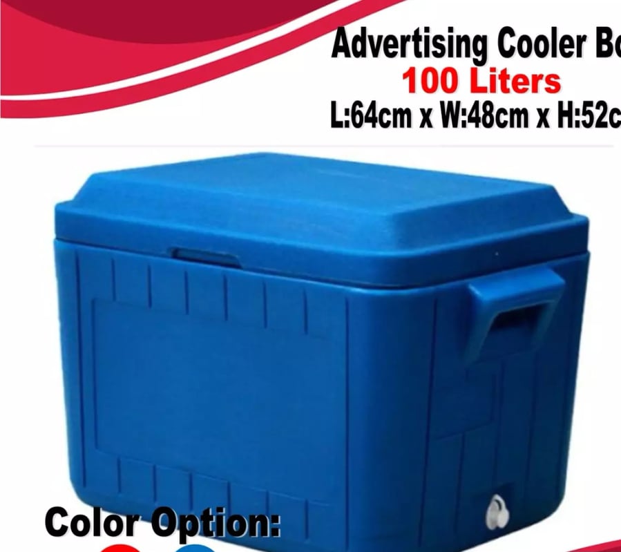 ICEFLOWER 100 Liters Box Cooler Advertising Ice Box 5 Caser 100 Liters ...