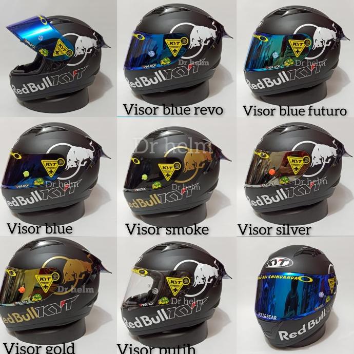[COD]Helmet KYT R10 Handsome Package RED BULL Stickers Full Face ...