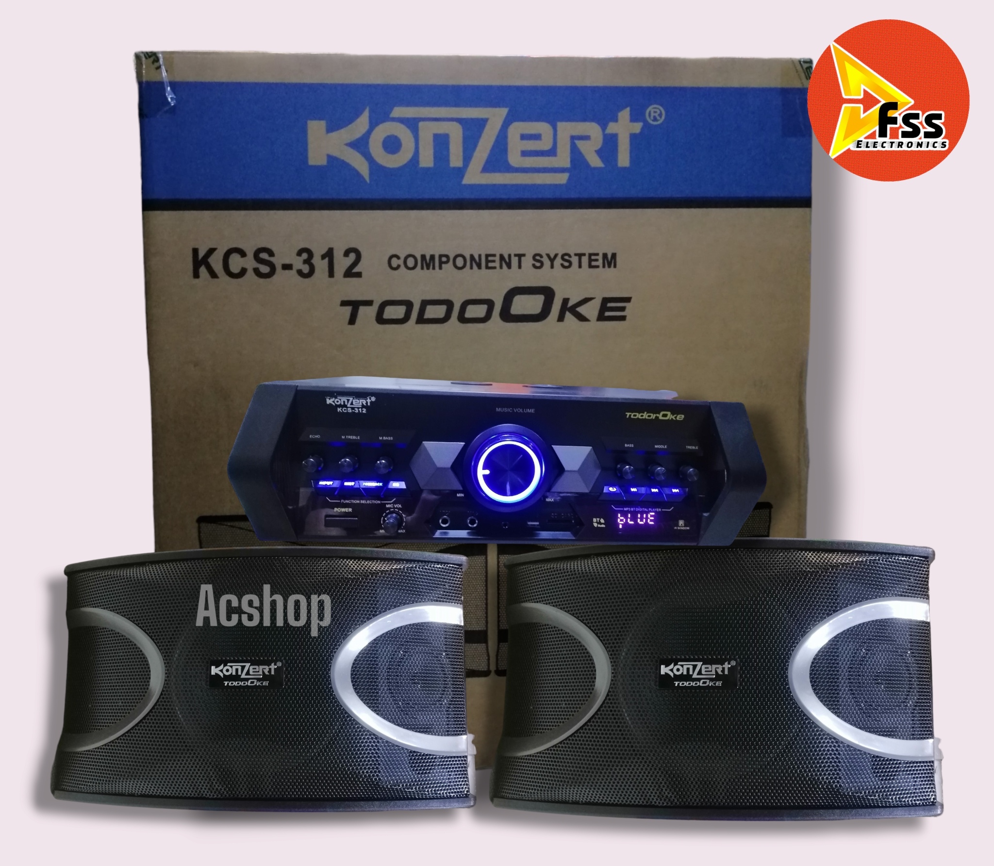 konzert KCS-312 Micro Component "TodoOke" System with USB/SD ...