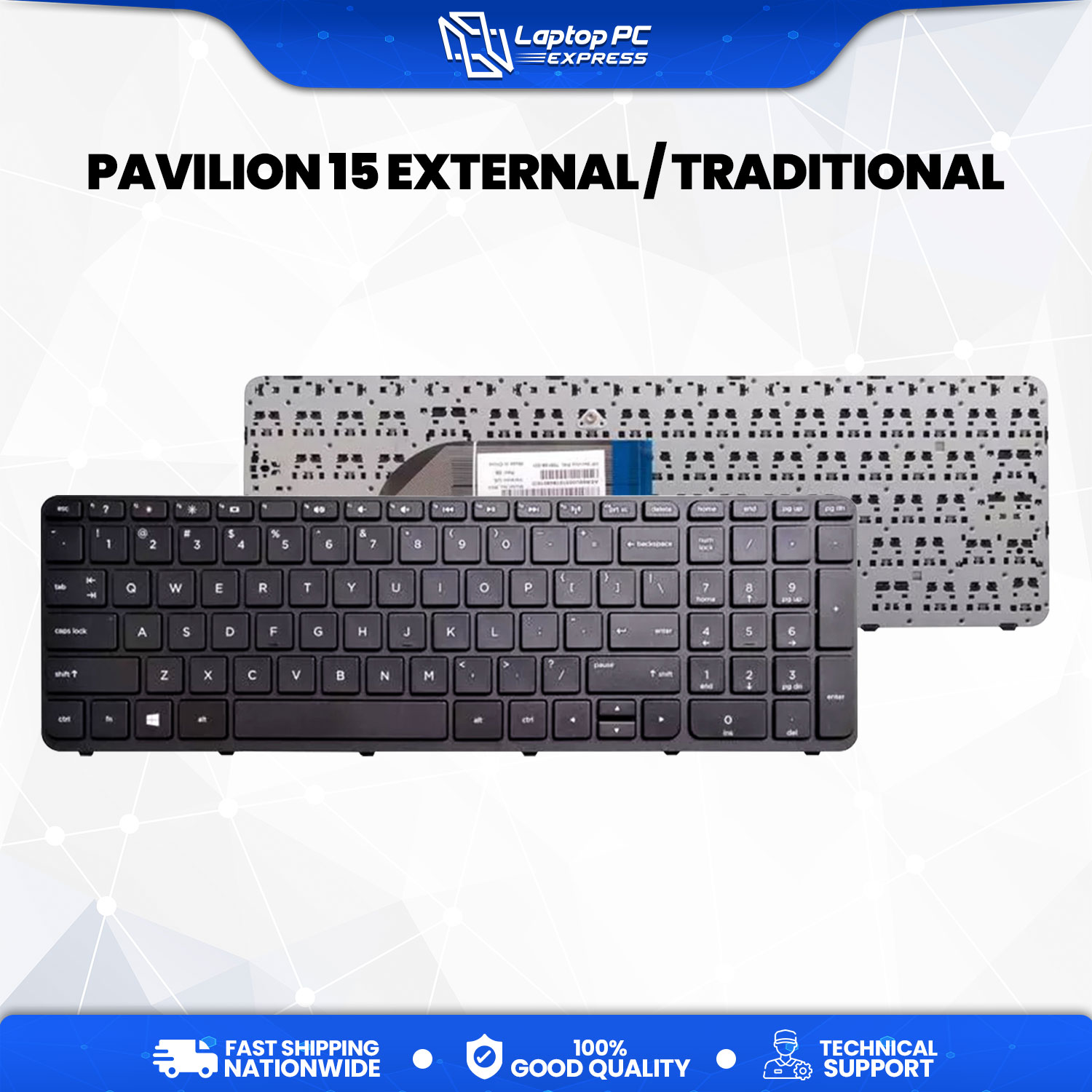 HP Laptop Notebook Keyboard Pavilion 15 Compatible with HP Pavilion 15 ...
