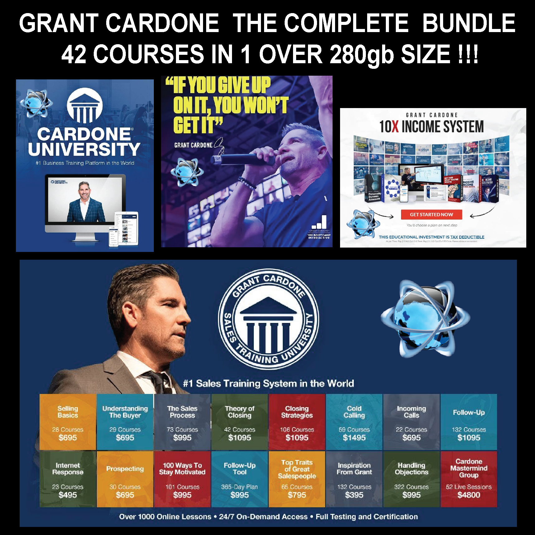 Grant Cardone - Cardone University {FULL VIDEO COURSE} COMPLETE BUNDLE ...