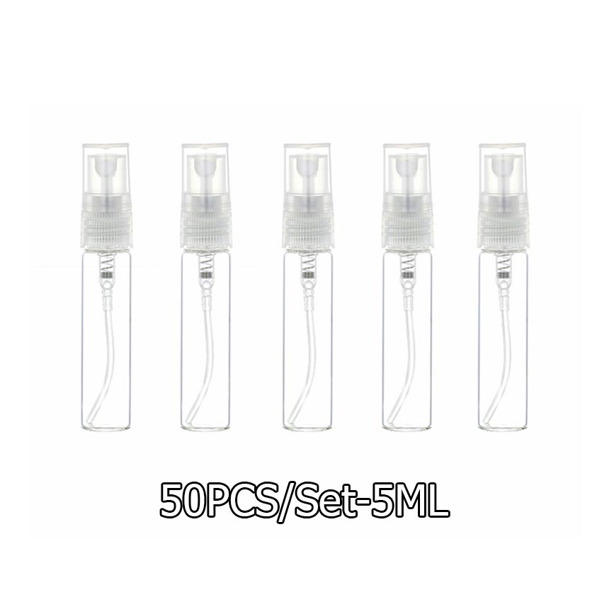 50Pcs/set 3ml 5ml Mini Portable Refillable Perfume Bottle Empty ...