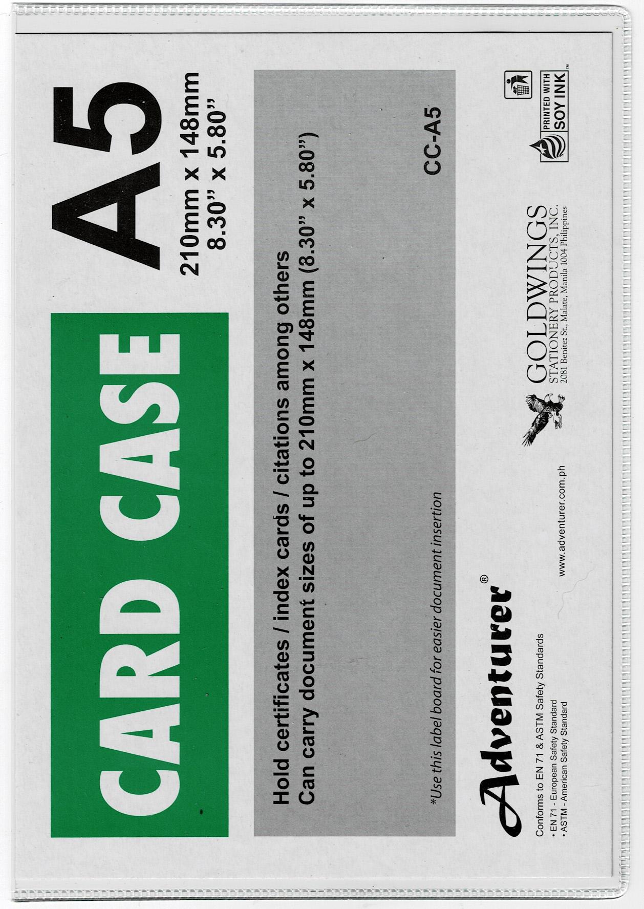 A5 Plastic CARD CASE 210x148mm - ViiYen #000029 | Lazada PH