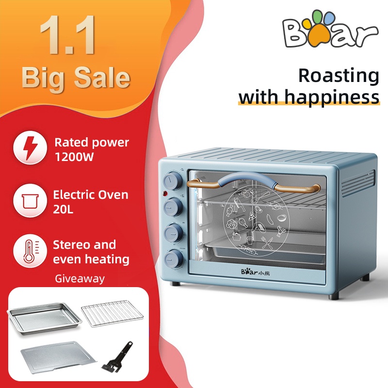 Ready Stock】 Oven Bear 20L Family Capacity Multifunctional Smart Oven ...