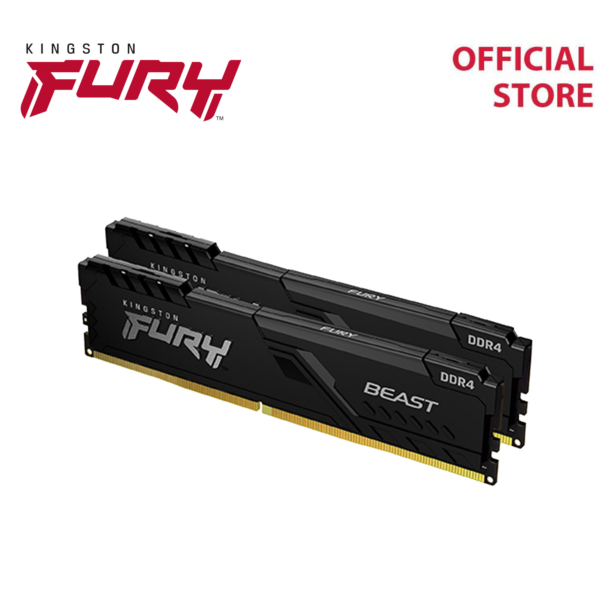Kingston Fury Beast 8GB/16GB/32GB Single/Kit DDR4 8Gbit DRAM DIMM Gaming Desktop Memory | Lazada PH