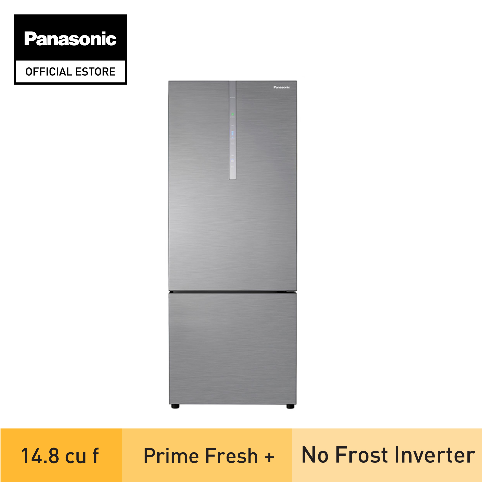 Panasonic NR-BX471CPSP 14.8 cu. ft. Steel Door Series 2 Door Bottom ...
