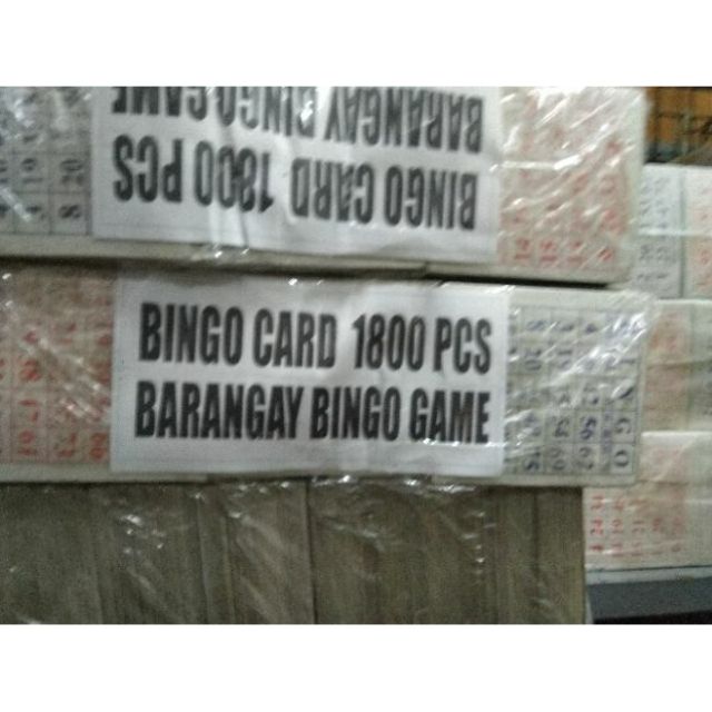 bingo card 1000 pcs barangay bingo card gameSmP | Lazada PH