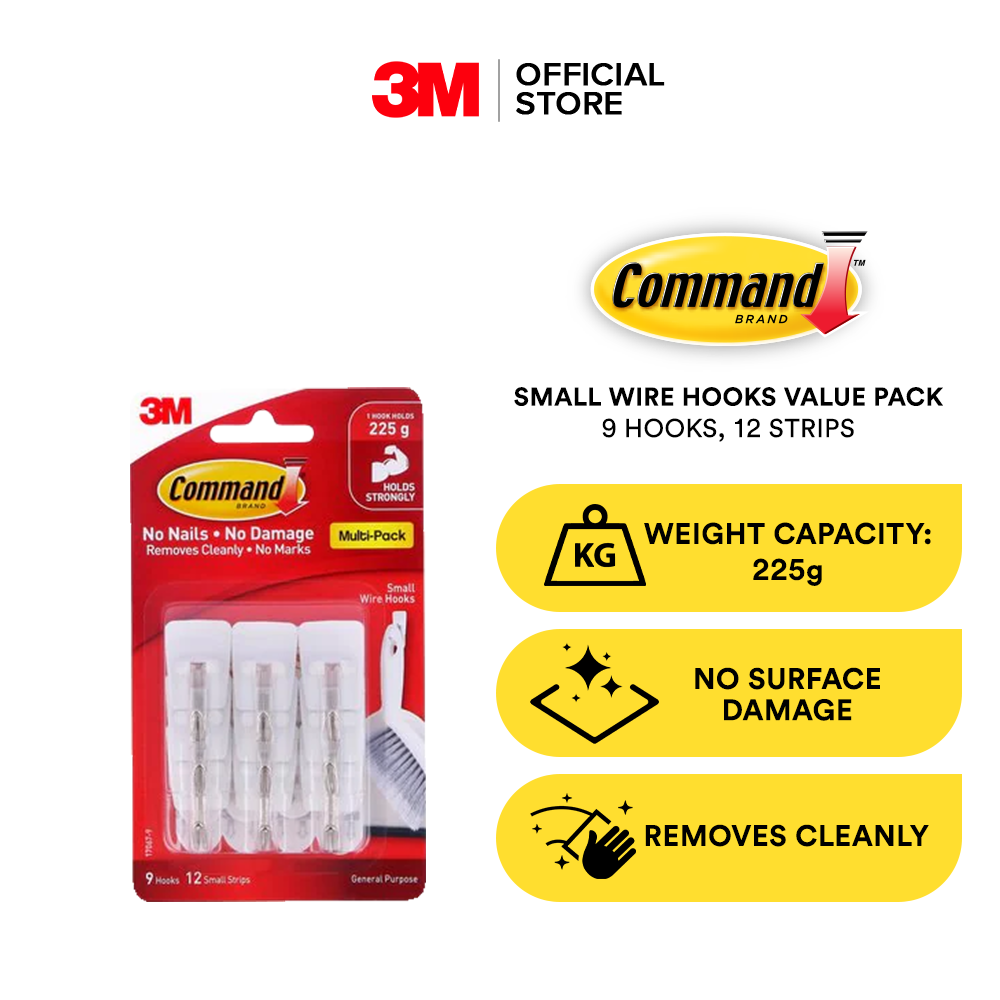 Command Small Wire Hooks - Multi Pack - 9 pieces | Lazada PH