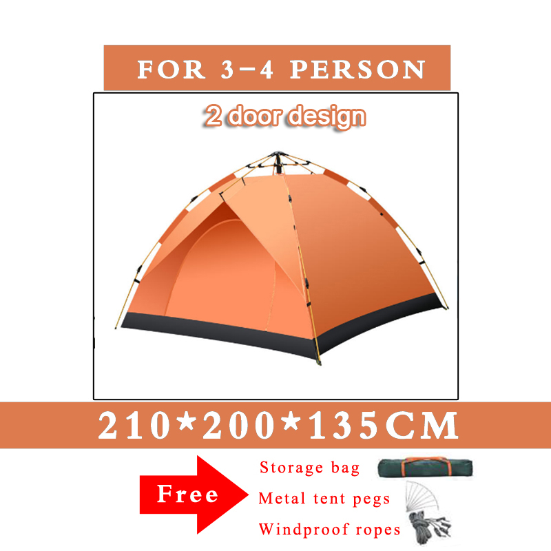 Automatic 5-7 Person Tent Outdoor Waterproof Tent Double Layer Camping ...