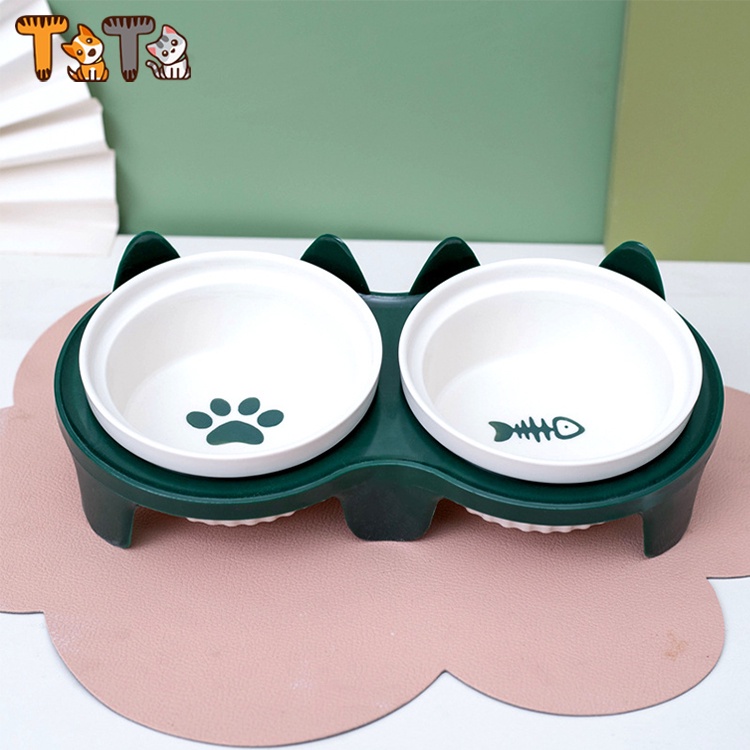 Ti Ti Pet Bowl Cat Bowl Ceramic Dog Bowl Cat Food Pots Feeding Single ...