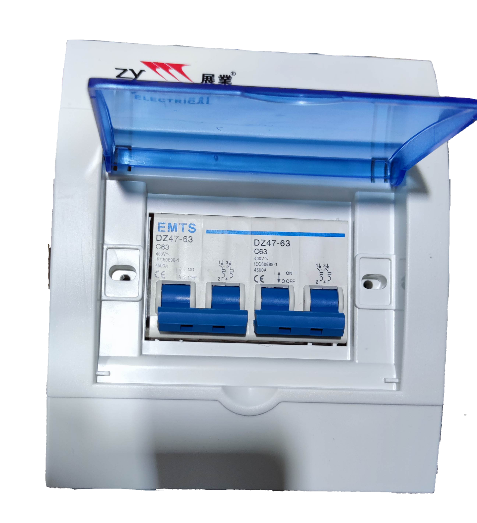 MTS 63A 2Pole Single Phase 4.5KAIC 250V Miniature Type Auto Switch off ...