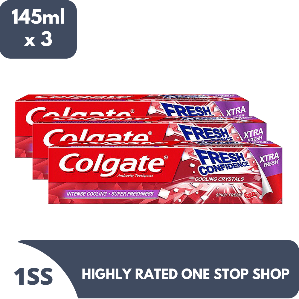 Colgate Cool Crystals Spicy Fresh Toothpaste 3 x 145ml | Lazada PH