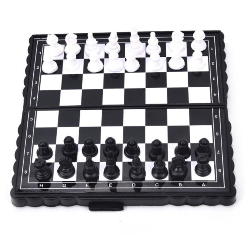 5x5 Inch Chess Portable Plastic Folding Board With Magnetic Chess Game ...