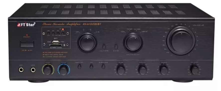 FT STAR 4-Channel Karaoke Amplifier With USB And Bluetooth AV-602USB/BT ...